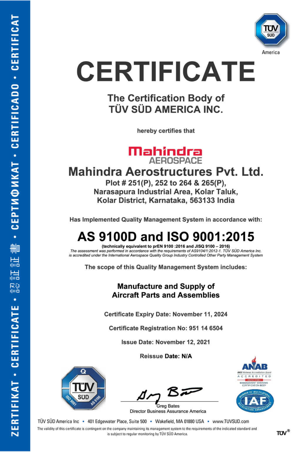 Aerostructures – Mahindra Aerospace